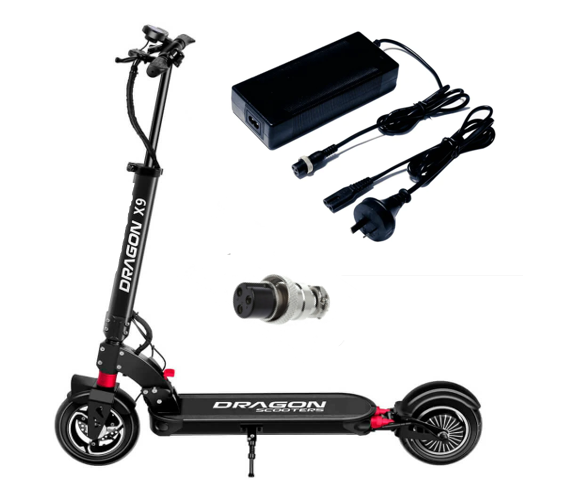 DRAGON X9 ELECTRIC SCOOTER CHARGER 48V 2AMP CHARGER AU PLUG – escooterhub